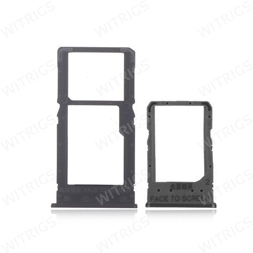 OEM Dual SIM Card Tray for Xiaomi Redmi 6 Gray
